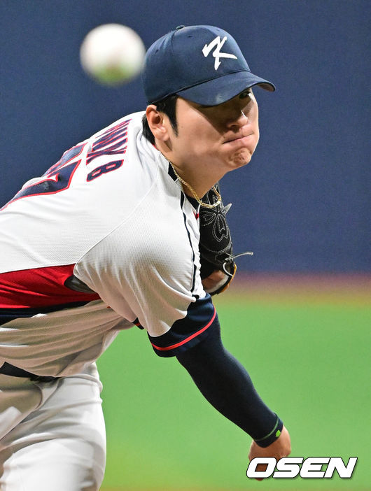 韓 다승왕 클래스 미쳤다! ML 965억 강타자 3구 삼진 압도…2이닝 KK 무실점 ‘점검 끝’ [오!쎈 고척] - 머니투데이