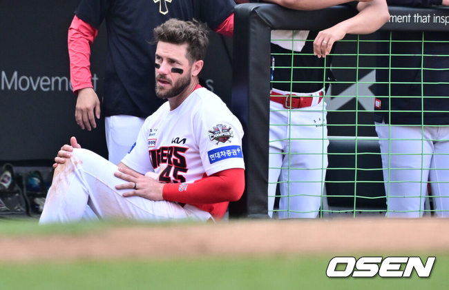 ML 88홈런 클래스라 더 힘들었나...무안타 침묵 깨는 첫 홈런 치고 "이제 숨 좀 쉬겠다" [오!쎈 광주] - 머니투데이