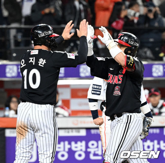 ‘또 무너진 김서현’ LG, 9회 6득점 대역전승→3승 1패 승기 잡았다…한화, 와이스 역투에도 충격의 역전패 [KS4 리뷰] - 머니투데이