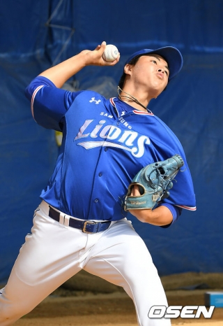 '최고 152km' 김윤수, 자체 평가전 2이닝 무실점 쾌투 [오!쎈 대구] - 머니투데이