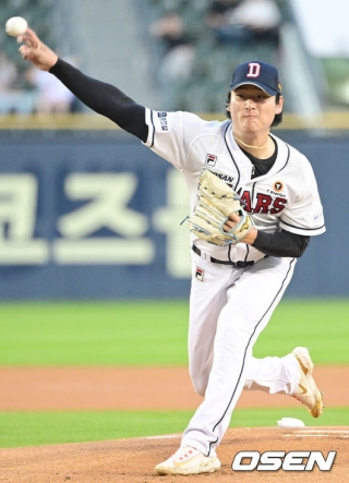 KBO 최초 WC 업셋 노리는 두산, 'AG 0구 金→KIA전 호투' 곽빈이 운명의 열쇠 쥐고 있다 - 머니투데이