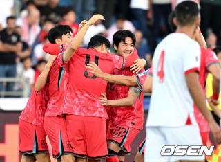 '살인태클 2번→황희찬 부상 OUT' 한국, 이재성 선제골로 요르단1-0 리드...아시안컵 복수 간다[오!쎈 암만] - 머니투데이